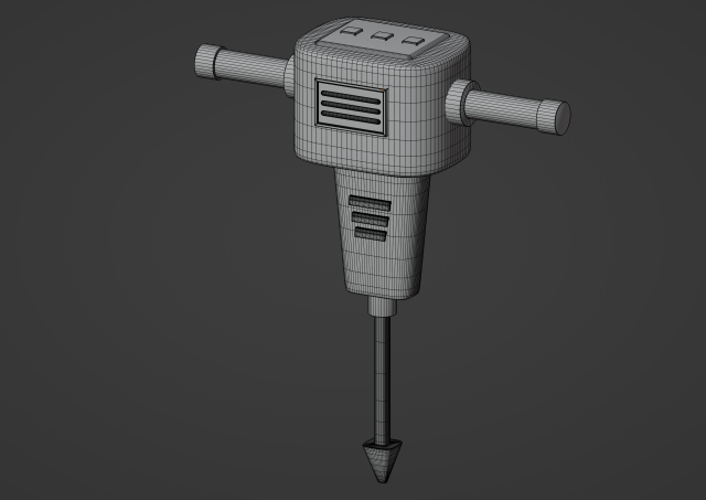 Jackhammer 3D Model in Machines 3DExport