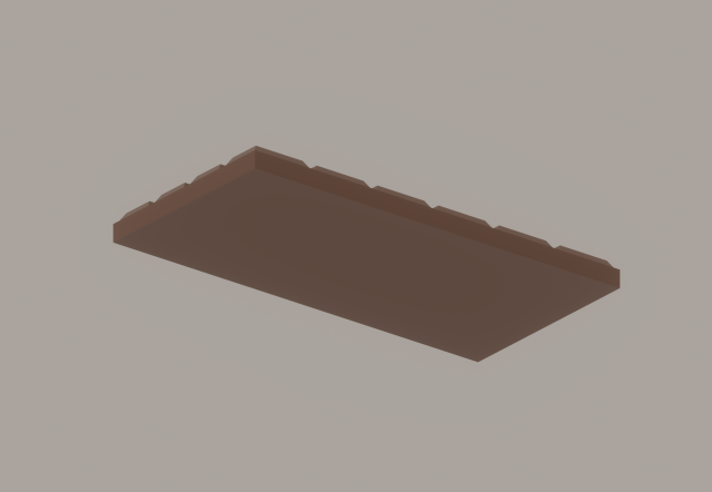 Chocolate Bar 3D Model in Sweets 3DExport