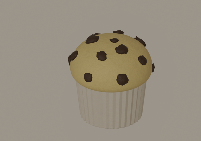 Muffin 3D Model in Sweets 3DExport