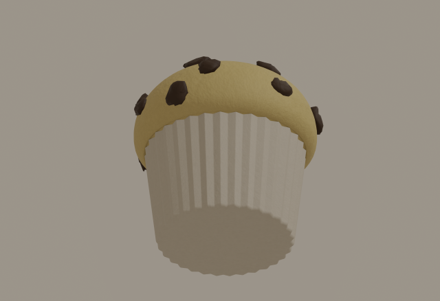 Muffin 3D Model in Sweets 3DExport