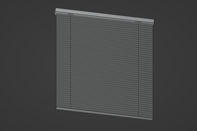 Blinds 3D Model in Living Room 3DExport
