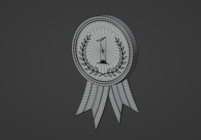 Gold Medal 3D Model in Awards 3DExport
