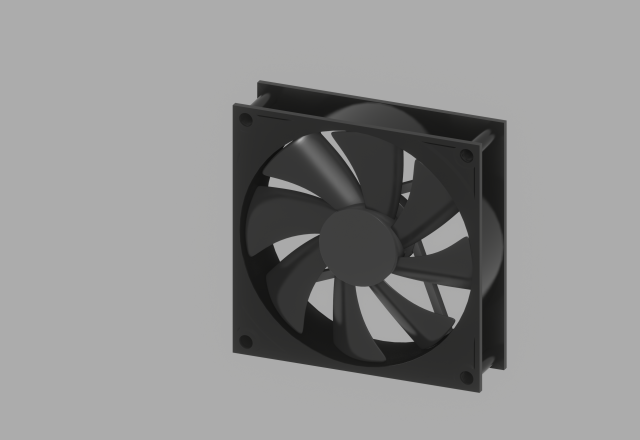 Cooling Fan 3D Model in Computer 3DExport