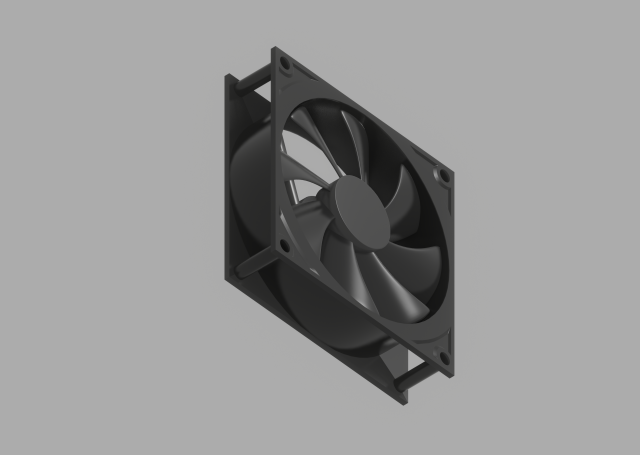 Cooling Fan 3D Model in Computer 3DExport