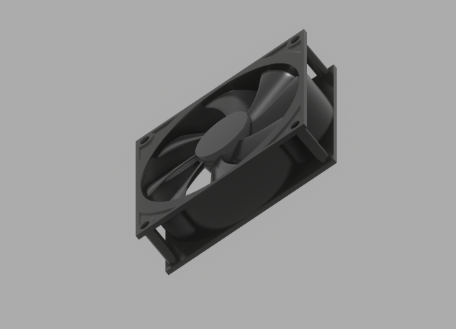 Cooling Fan 3D Model in Computer 3DExport