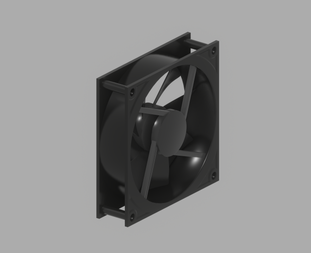 Cooling Fan 3D Model in Computer 3DExport