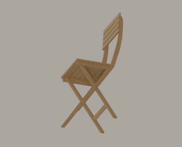 Folding Chair 3D Model in Chair 3DExport