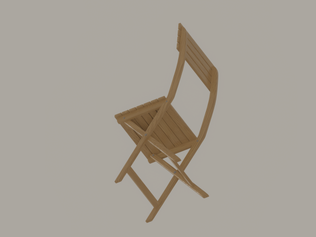 Folding Chair 3D Model in Chair 3DExport