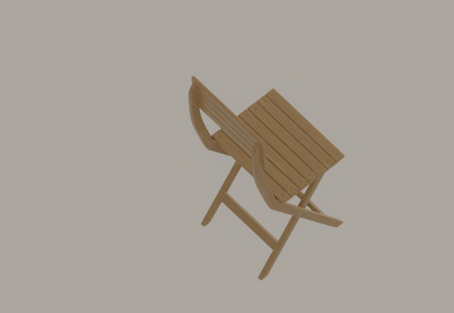 Folding Chair 3D Model in Chair 3DExport