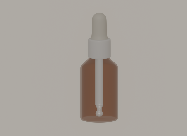 Dropper Bottle 3D Model in Medicines 3DExport