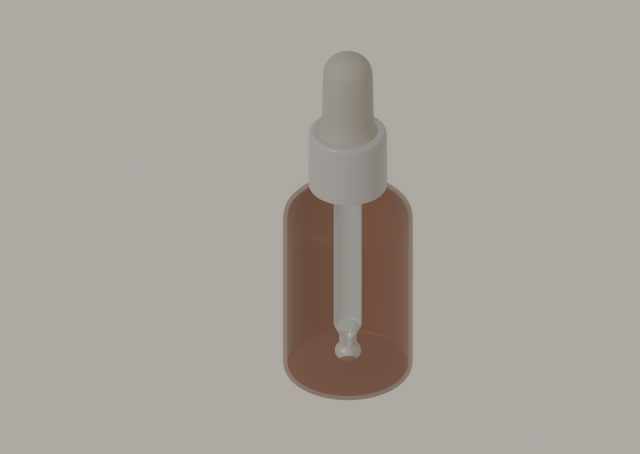 Dropper Bottle 3D Model in Medicines 3DExport