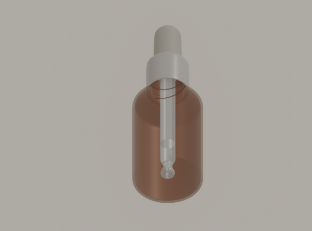 Dropper Bottle 3D Model in Medicines 3DExport