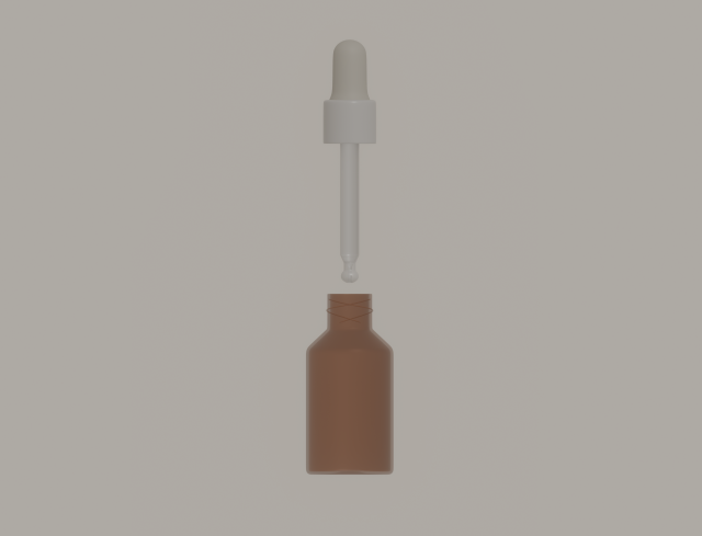 Dropper Bottle 3D Model in Medicines 3DExport