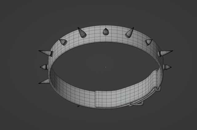 Spiked Collar 3D Model in Clothing 3DExport