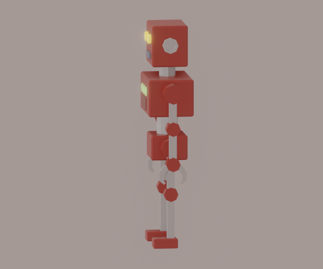 Simple Robot 3D Model in Toys 3DExport