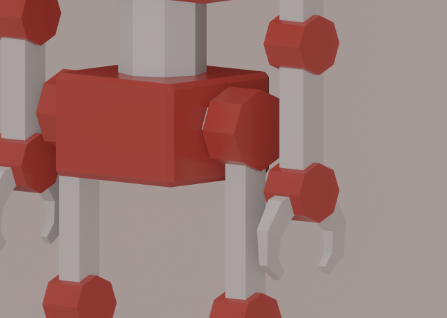 Simple Robot 3D Model in Toys 3DExport