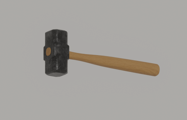 Sledge Hammer 3D Model in Tools 3DExport