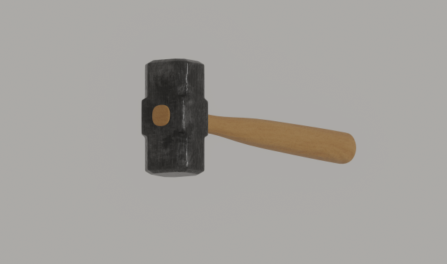 Sledge Hammer 3D Model in Tools 3DExport