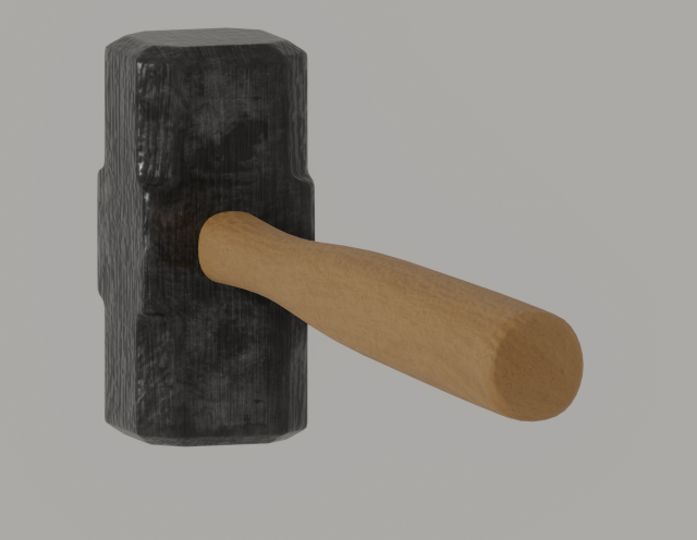 Sledge Hammer 3D Model in Tools 3DExport