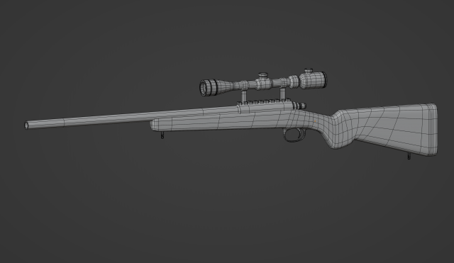 Sniper Rifle 3D Model in Rifle 3DExport