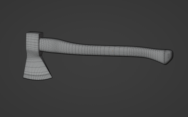 Axe 3D Model in Tools 3DExport
