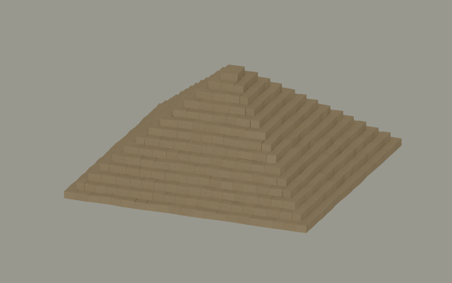 Pyramid 3D Model in Buildings 3DExport