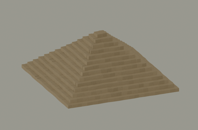 Pyramid 3D Model in Buildings 3DExport