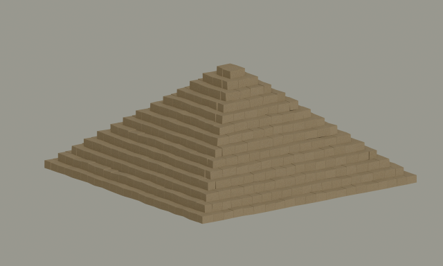 Pyramid 3D Model in Buildings 3DExport