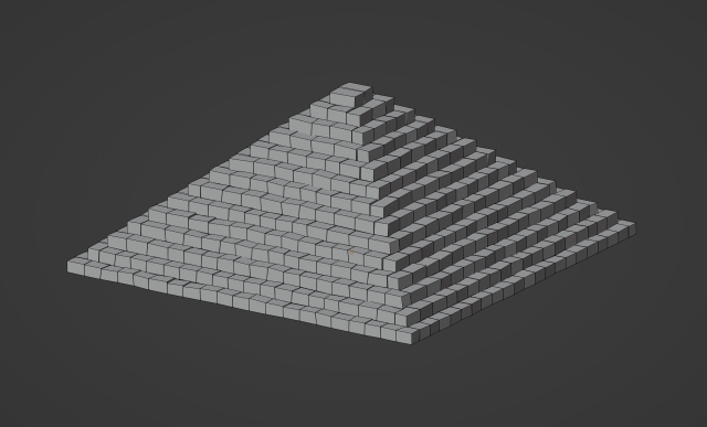 Pyramid 3D Model in Buildings 3DExport