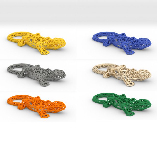 lizard 3D Print Model in Toys 3DExport