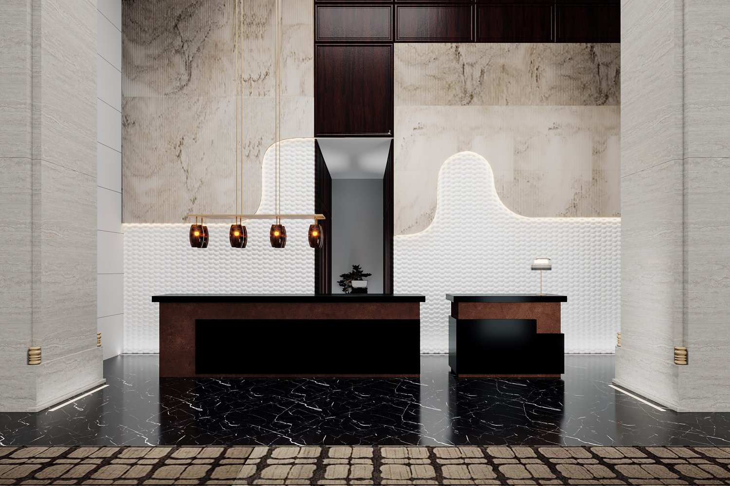 modern sales office 3D Model in Lobby 3DExport