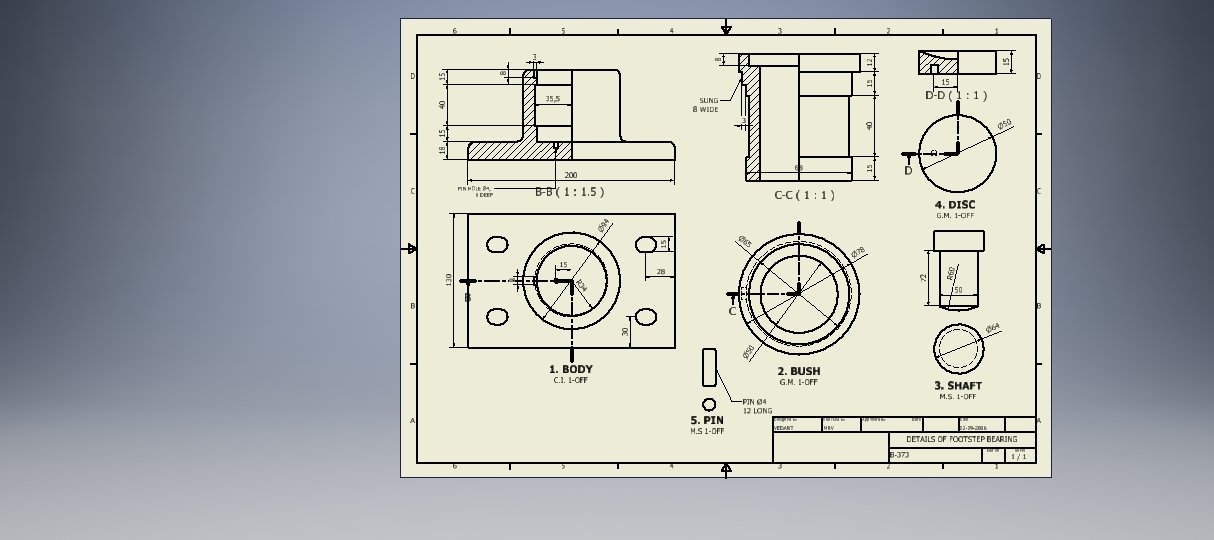 foot step bearing 3D Models in Parts 3DExport