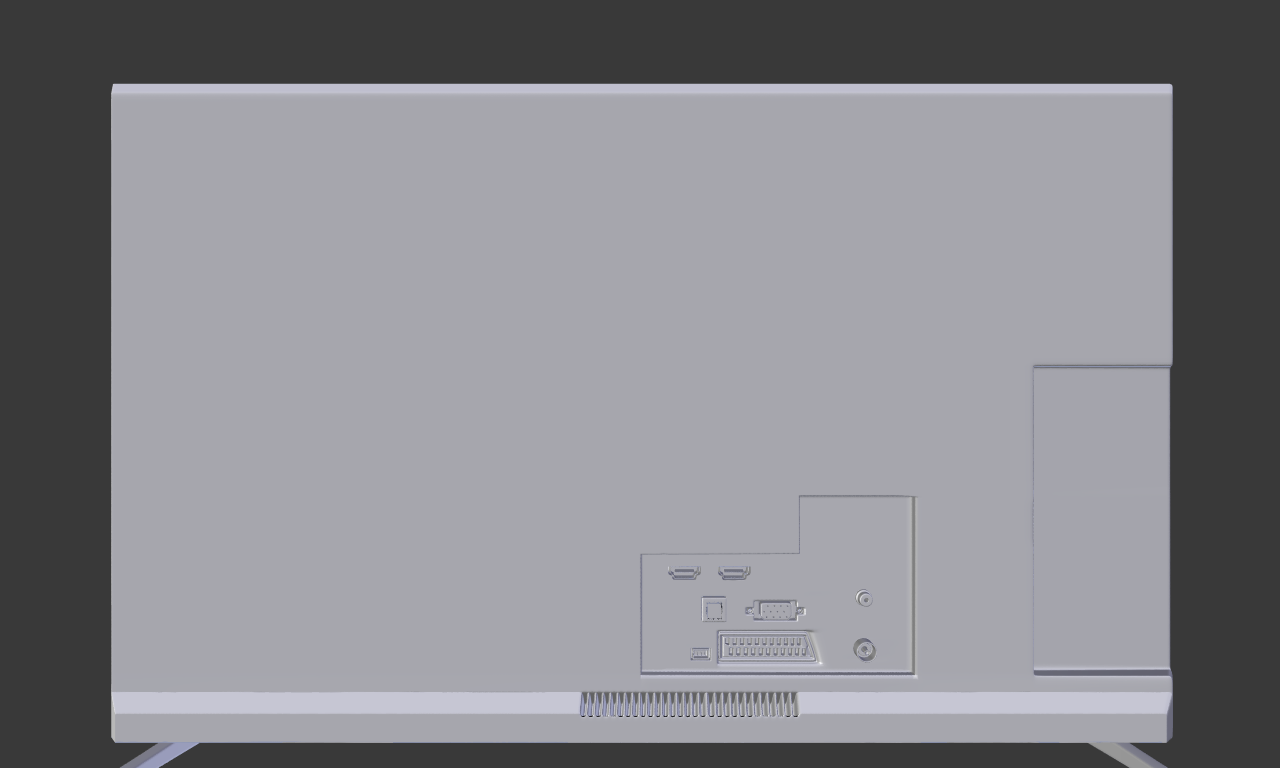 Television 3D Model in TV 3DExport