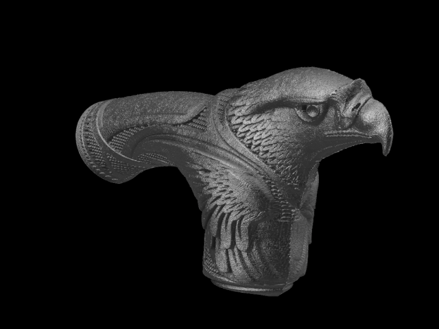 eagle cane handle Free 3D Model in Other 3DExport