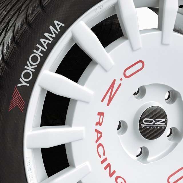 oz rally racing white wheel Modelo 3D in Piezas de Coche 3DExport