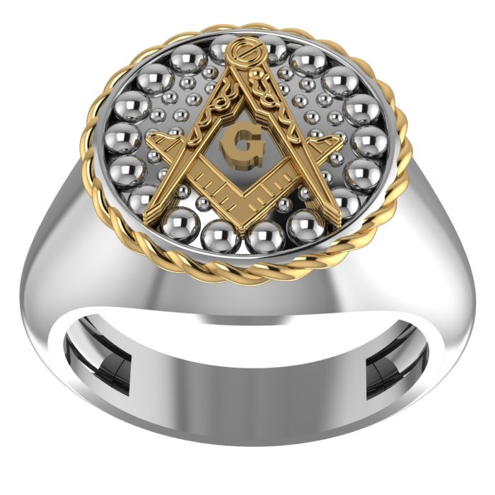 masonic ring02 3D Model in Jewellery 3DExport