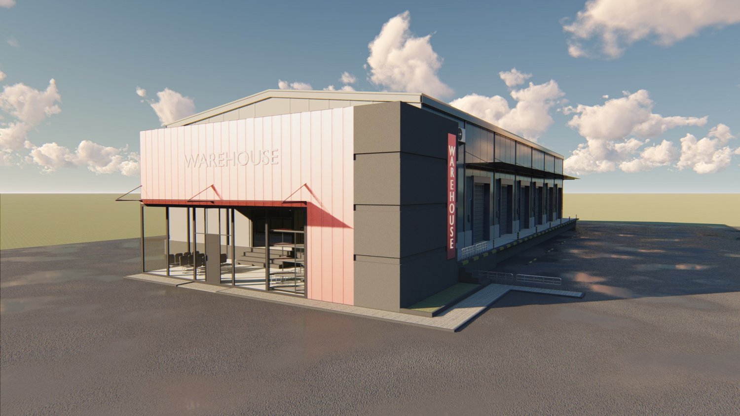 Warehouse 3D Model in Buildings 3DExport