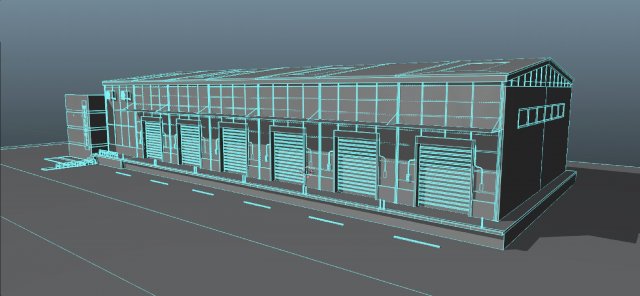 warehouse 3D Model in Buildings 3DExport
