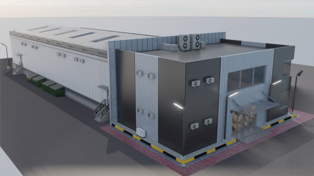 warehouse 3D Model in Buildings 3DExport
