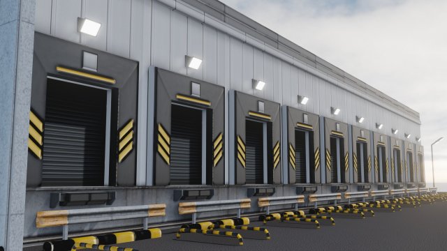 warehouse 3D Model in Buildings 3DExport
