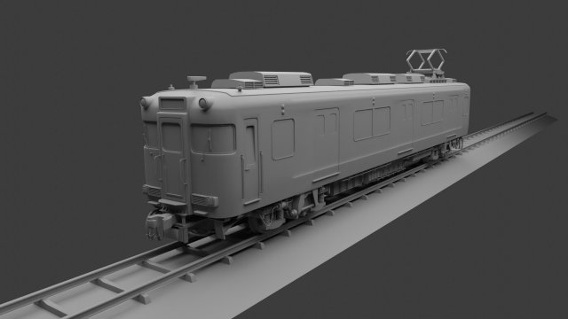 Japan Train Meitetsu 6000 Low-poly 3D Model in Train 3DExport