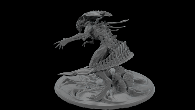 xenomorph queen Modelo de impresión 3D in Monstruos y Criaturas 3DExport