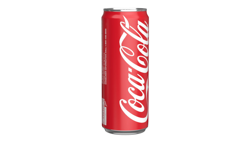 Coca Cola Drink Can Sleek 330ml 07 3D Model in Beverage 3DExport