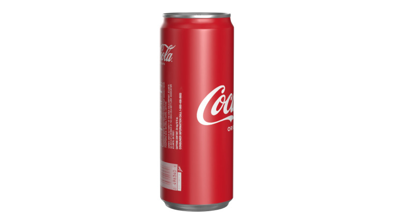 Coca Cola Drink Can Sleek 330ml 20 3D Model in Beverage 3DExport