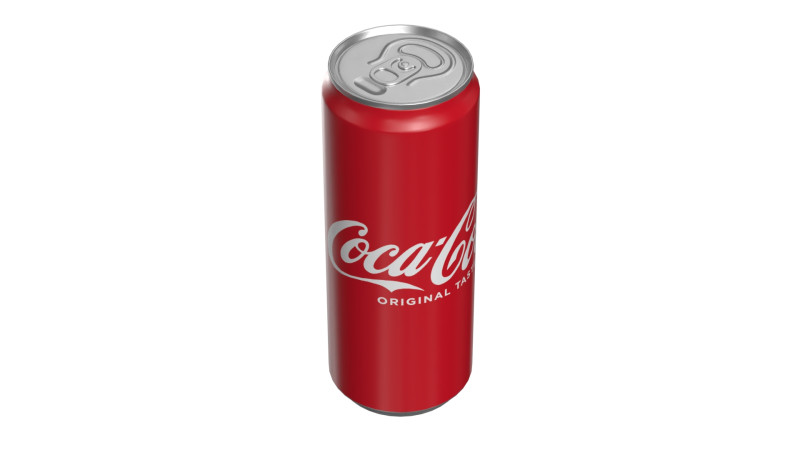 Coca Cola Drink Can Sleek 330ml 20 3D Model in Beverage 3DExport