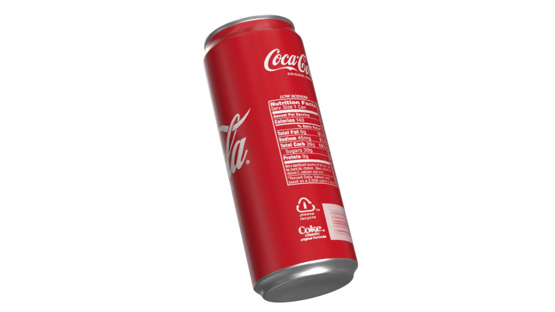 Coca Cola Drink Can Sleek 330ml 20 3D Model in Beverage 3DExport