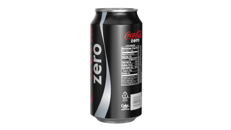 Coca Cola Zero Drink Can 375ml 12 3D Model in Beverage 3DExport