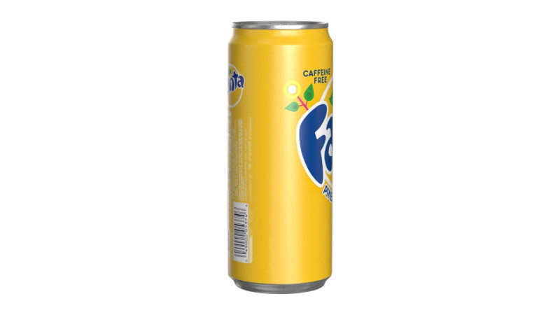 Fanta Pineapple Drink Can Sleek 310ml 06 3D Model in Beverage 3DExport