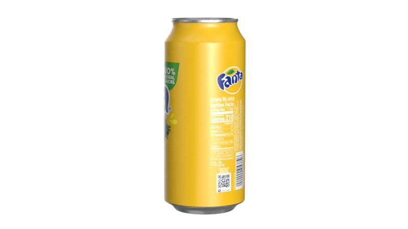 Fanta Pineapple Drink Can 473ml 13 3D Model in Beverage 3DExport