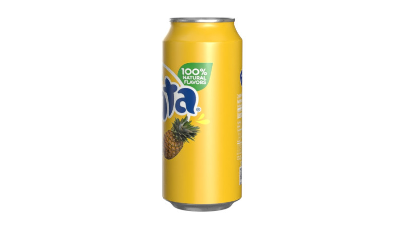 Fanta Pineapple Drink Can 473ml 13 3D Model in Beverage 3DExport